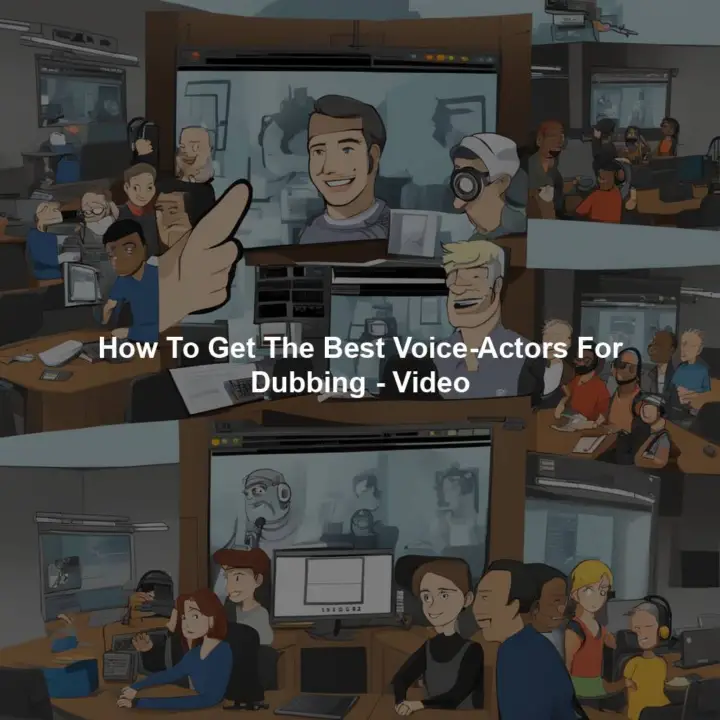 How To Get The Best Voice-Actors For Dubbing – Video – DubbingKing