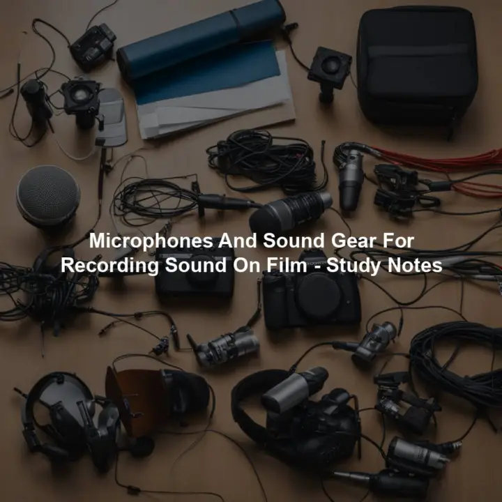 Microphones And Sound Gear For Recording Sound On Film - Study Notes ...
