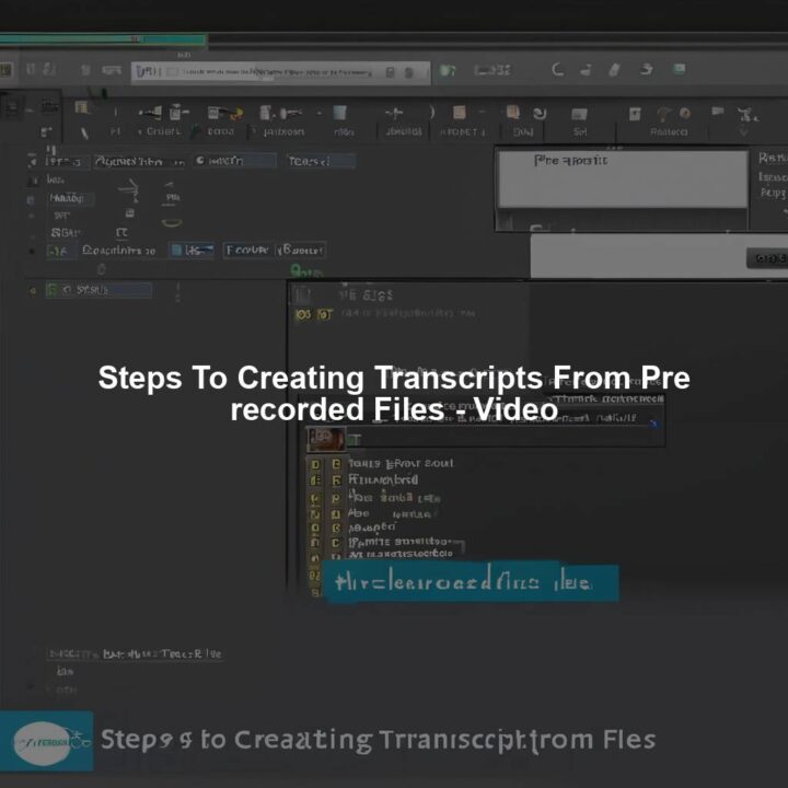 Steps To Creating Transcripts From Pre recorded Files - Video - DubbingKing
