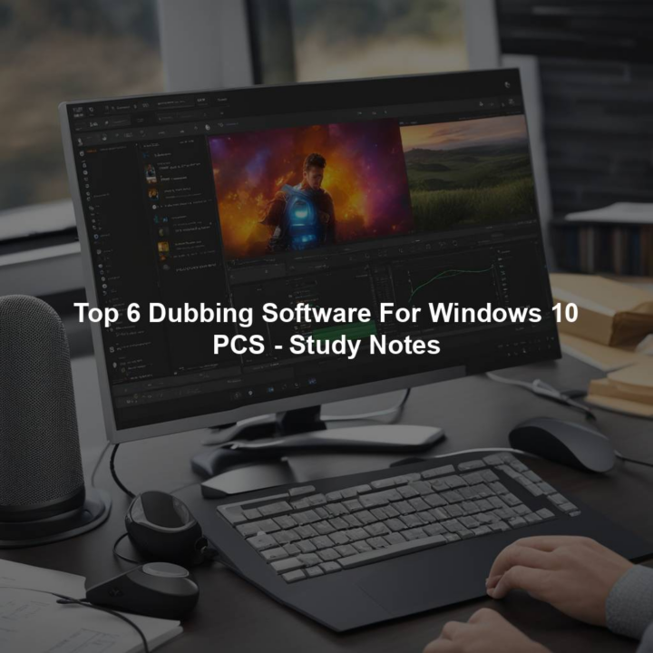 Top 6 Dubbing Software For Windows 10 PCS – Study Notes – DubbingKing