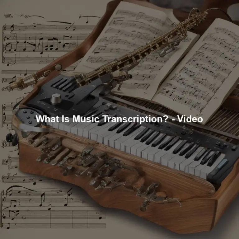 What Is Music Transcription? – Video – DubbingKing