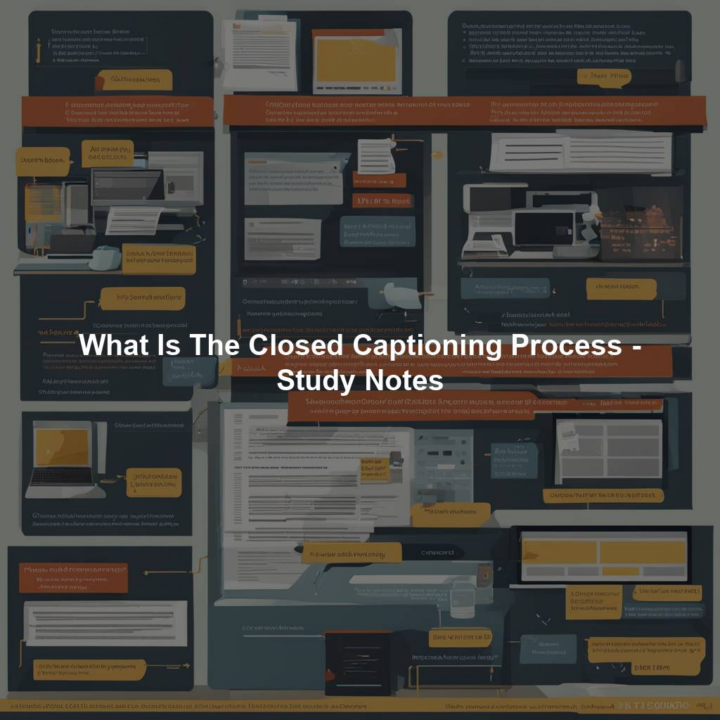 What Is The Closed Captioning Process – Study Notes – DubbingKing