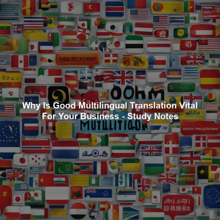 Why Is Good Multilingual Translation Vital For Your Business – Study ...